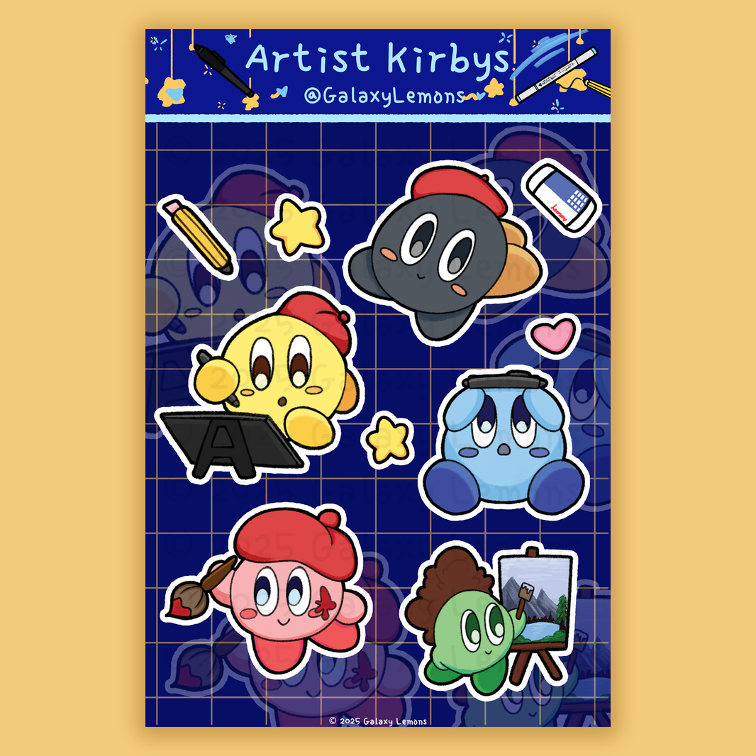 Galaxy Lemons - Art & Stickers